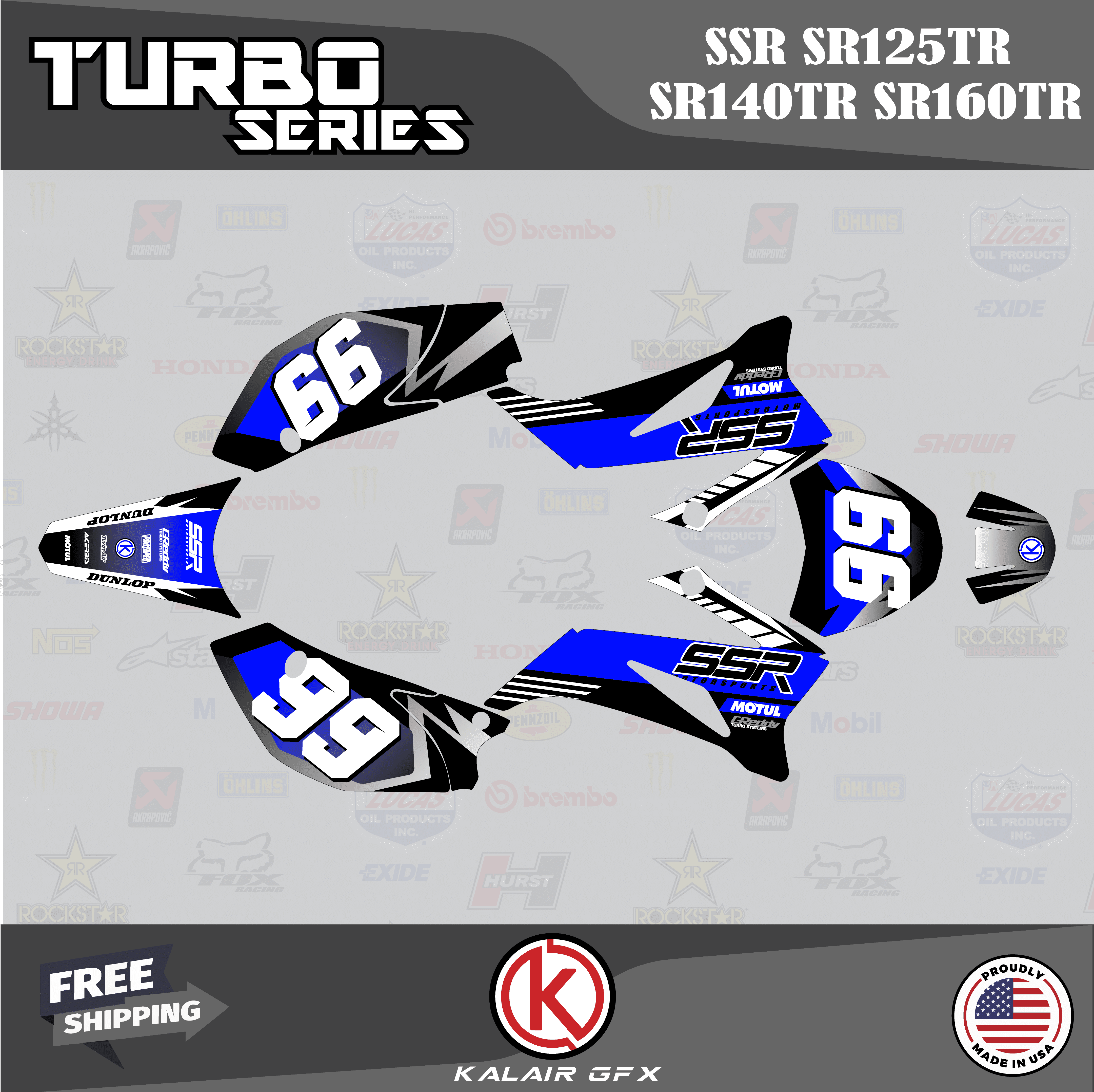 Kalair GFX Graphics Kit for Ssr SR160TR (2021) Turbo Series - Walmart.com