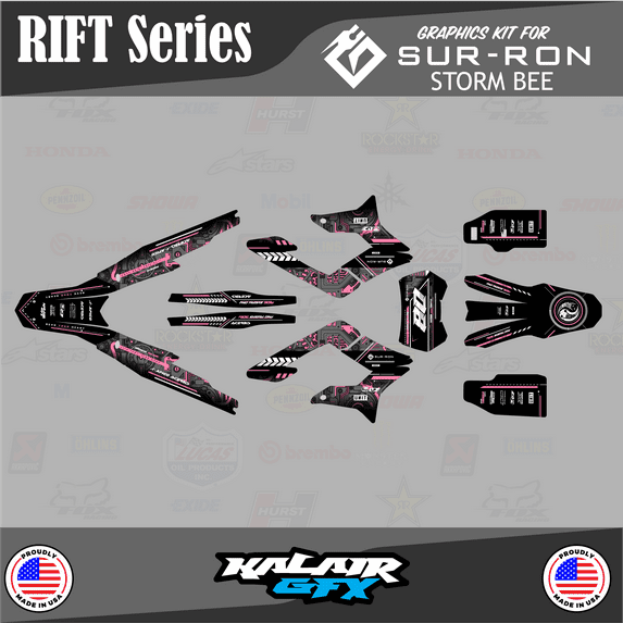 Kalair GFX Graphics Kit for Sur-Ron STORM BEE (All Years) Rift Series ...