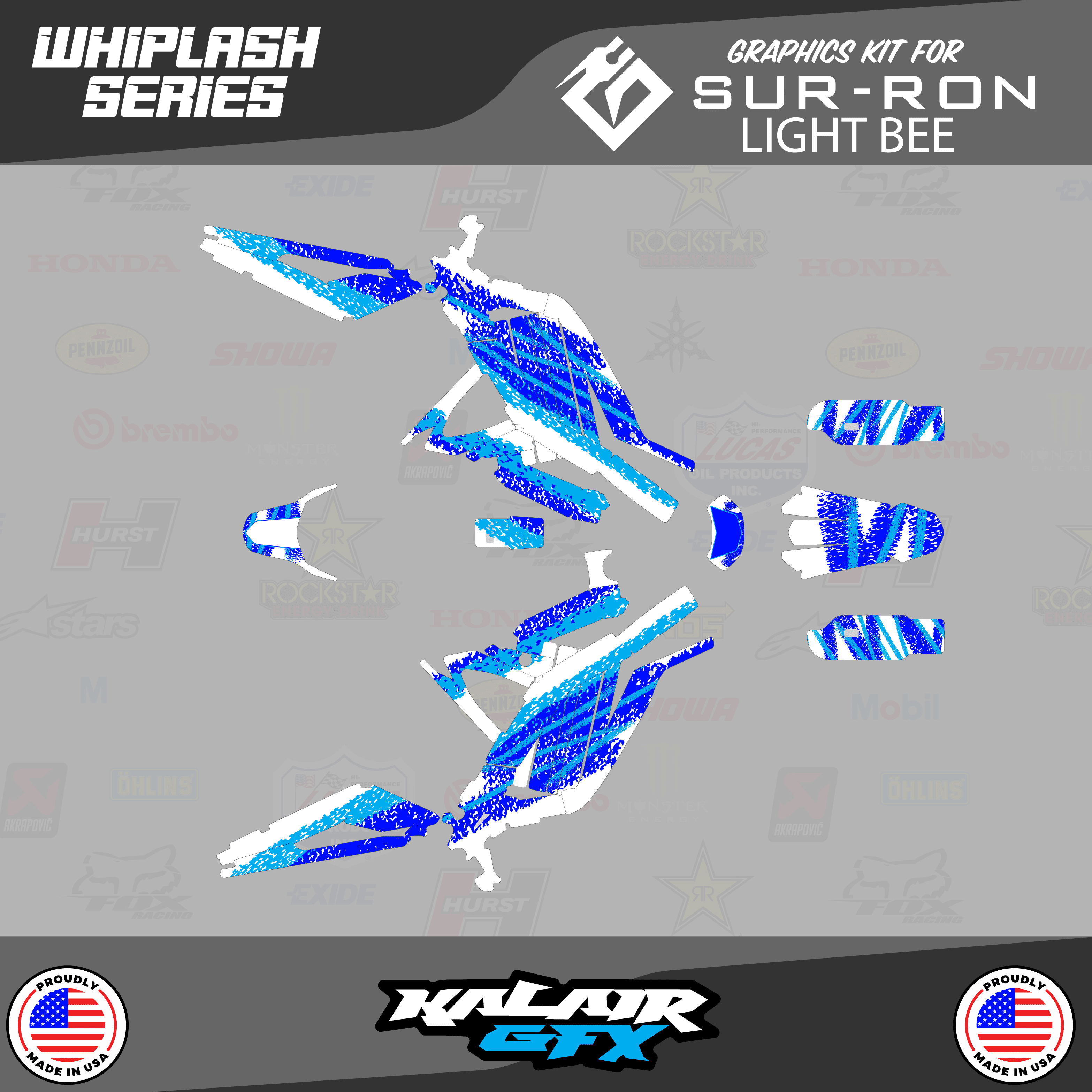 Kalair GFX Graphics Kit for Surron LIGHT BEE (All Years) Whiplash ...
