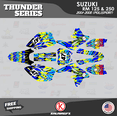 Kalair GFX Graphics Kit for Suzuki RM125 POLISPORT RESTYLE (2001-2008 ...