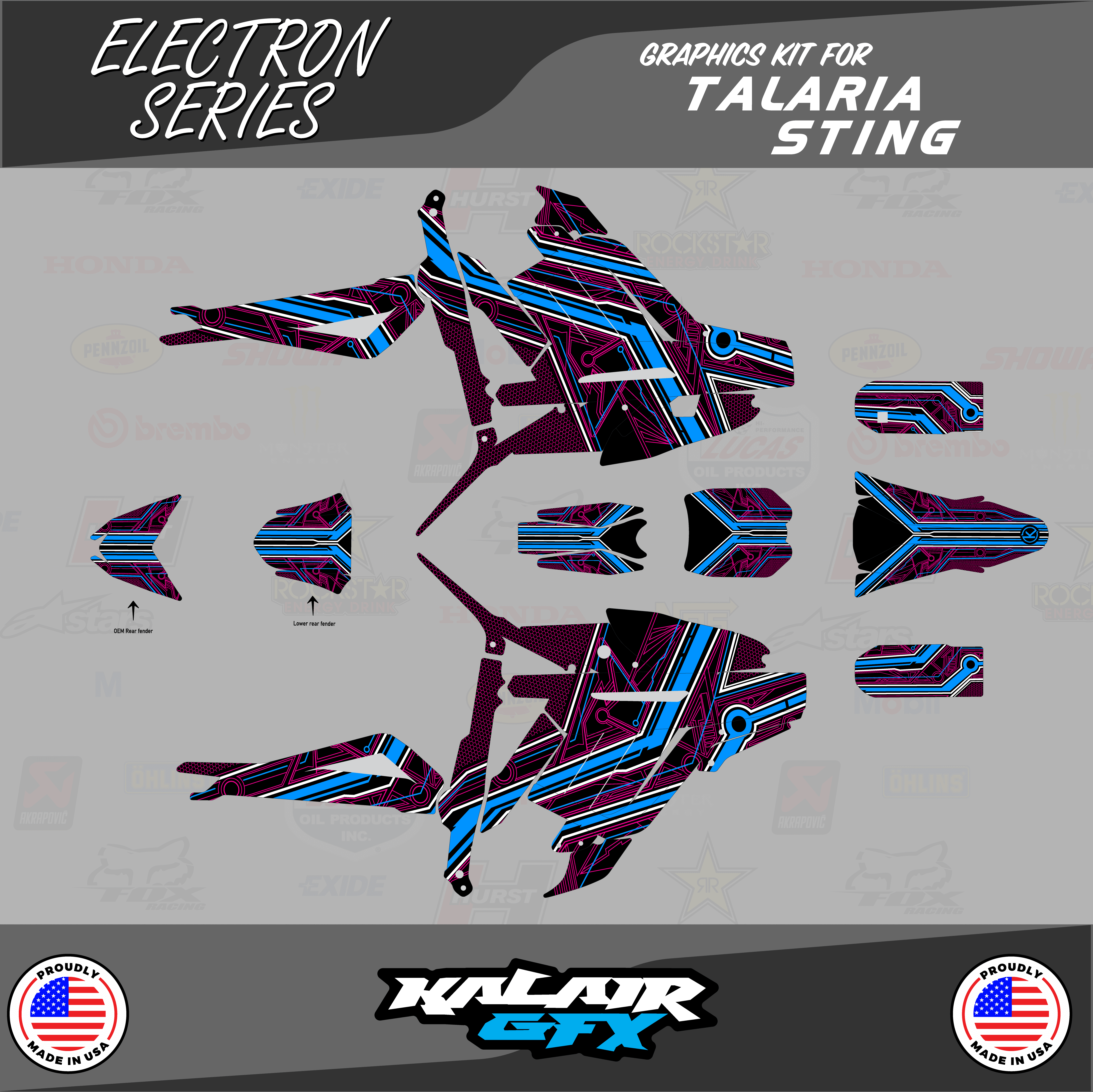 Kalair GFX Graphics Kit for Talaria Sting Electric Bike (All Years ...