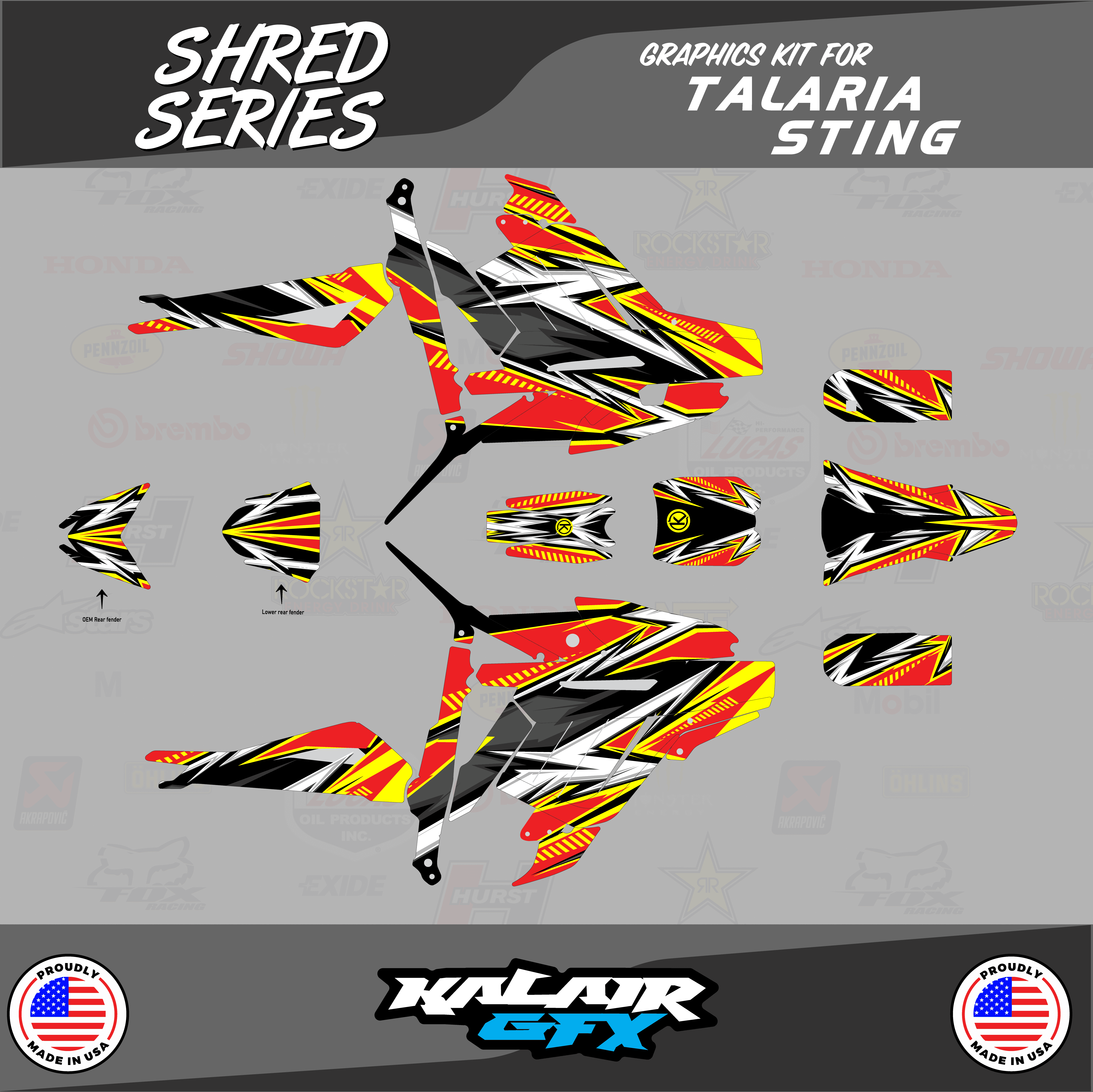 Kalair GFX Graphics Kit for Talaria Sting Electric Bike (All Years ...