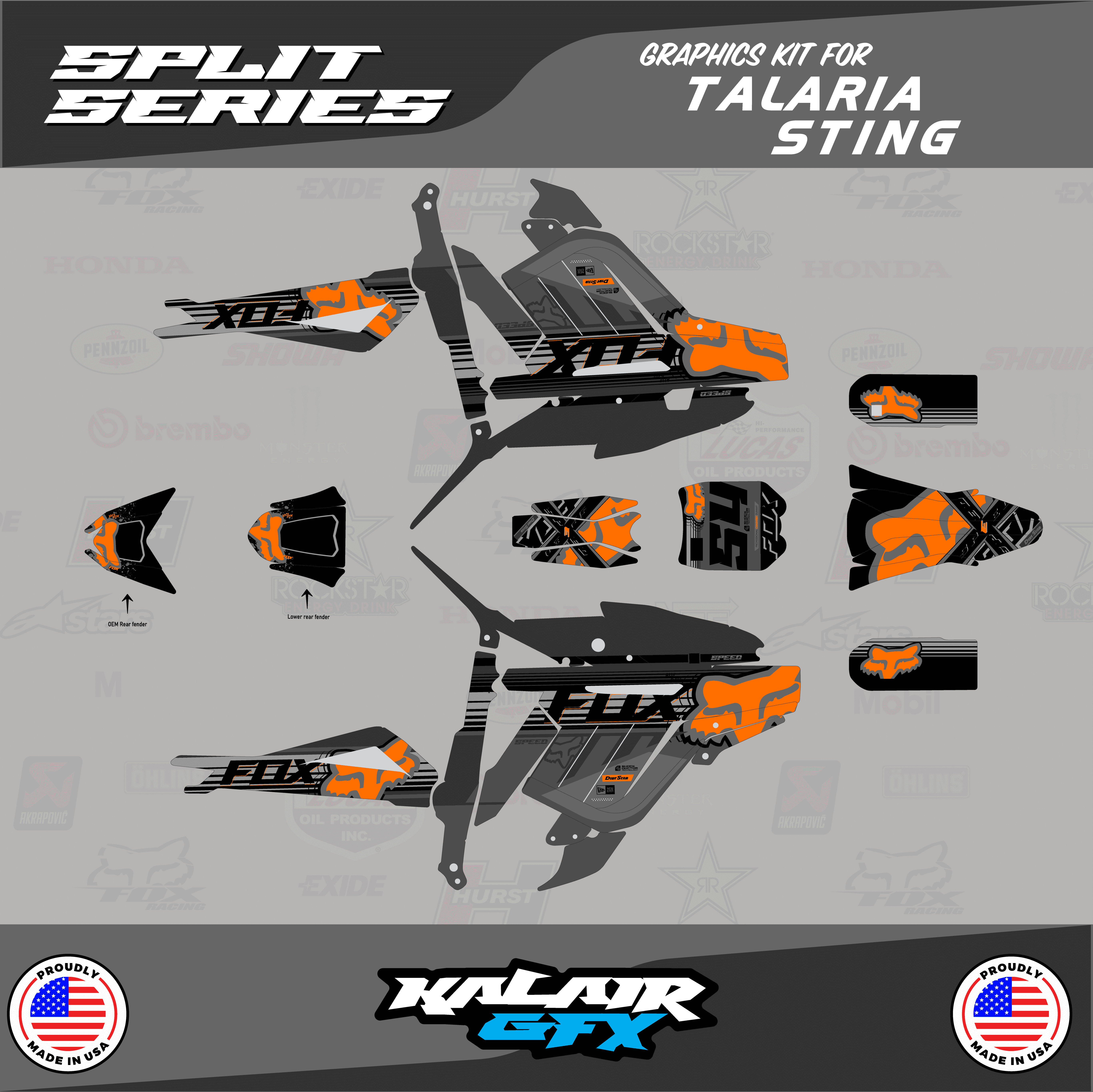 Kalair GFX Graphics Kit for Talaria Sting Electric Bike (All Years ...