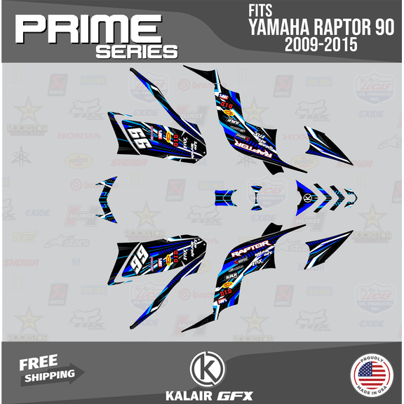Attack Graphics 4 Plate ATV Background Kit For Yamaha RAPTOR 700R 2015 ...