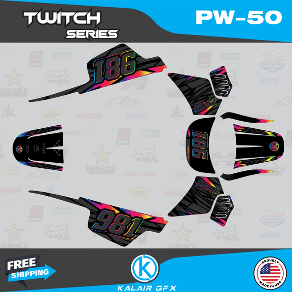 Kalair GFX Graphics Kit for Suzuki JR50 (All Years) Icon Series ...