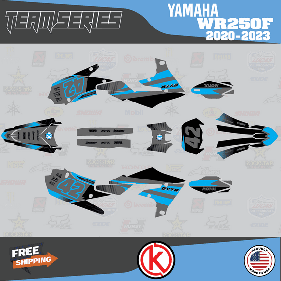 Kalair GFX Graphics Kit for Yamaha WR250F (2020-2023) Team Series ...