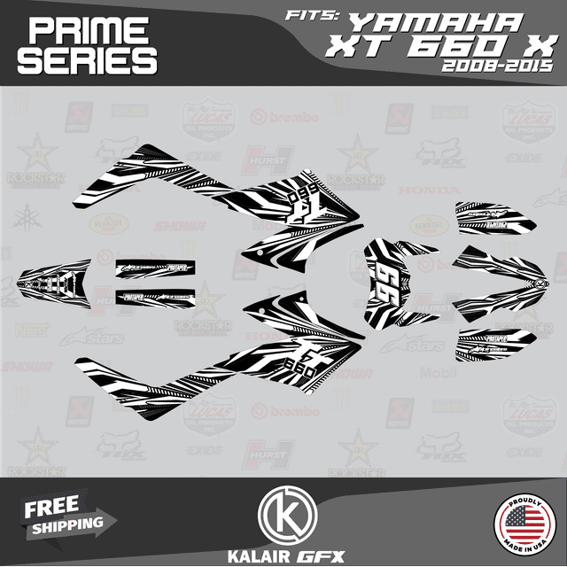 Kalair GFX Graphics Kit for Yamaha XT660X (2008-2015) Prime Series ...