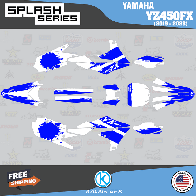 Kalair GFX Graphics Kit for Yamaha YZ450FX (2019-2023) Splash Series ...