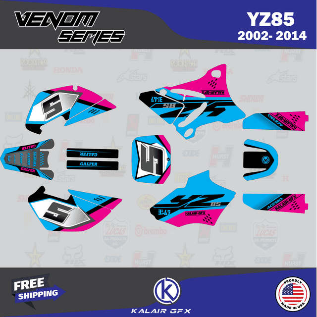 Kalair GFX Graphics Kit for Yamaha YZ85 (2002-2014) Venom Series ...