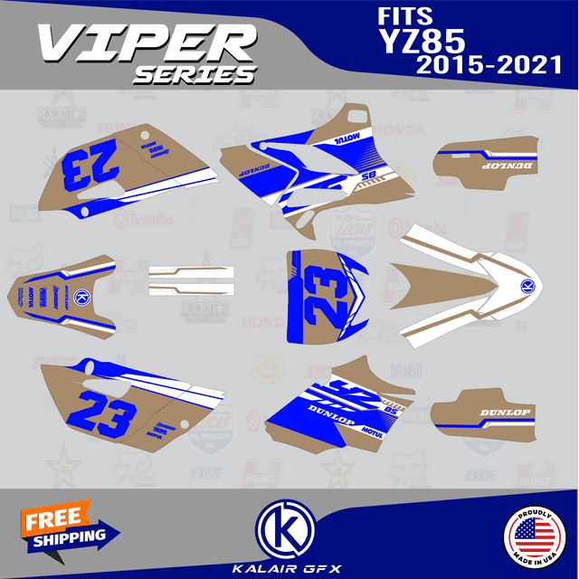 Kalair GFX Graphics Kit for Yamaha YZ85 (2019-2021) Viper Series - Walmart.com