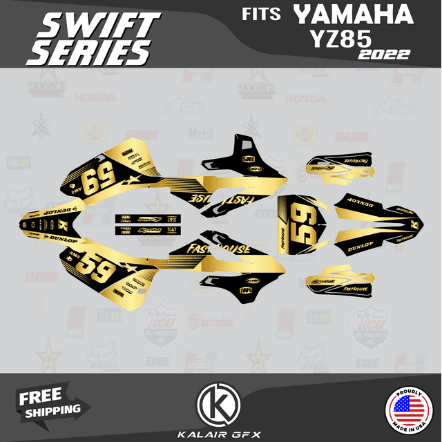 Kalair GFX Graphics Kit for Yamaha YZ85 (2022-2023) Swift Series ...