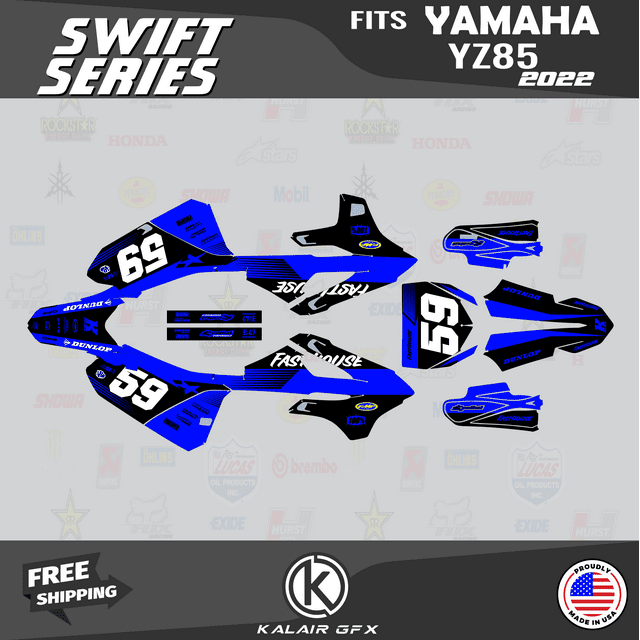 Kalair GFX Graphics Kit for Yamaha YZ85 (2022-2023) Swift Series ...