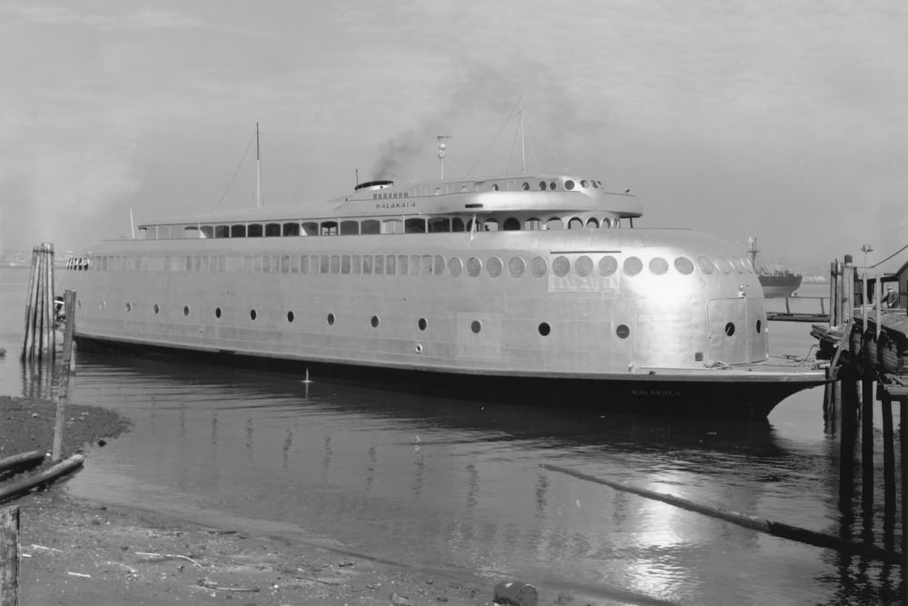 Kalakala Ferry, Vintage Photograph (16x24 Giclee Gallery Art Print, Vivid Textured Wall Decor ...