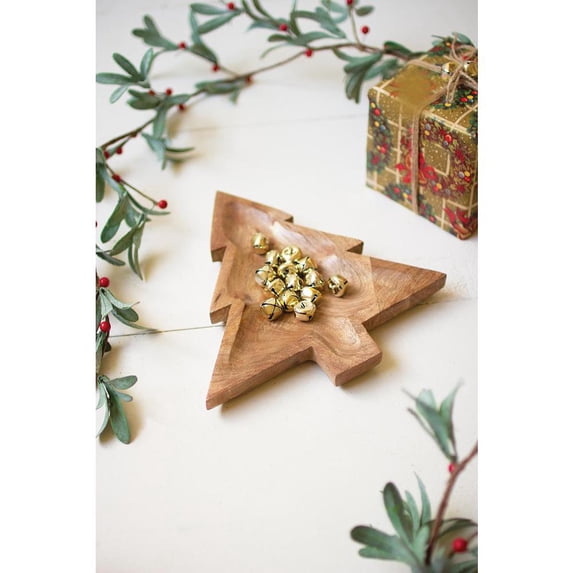 CARVED WOODEN CHRISTMAS TREE PLATTER - Walmart.com
