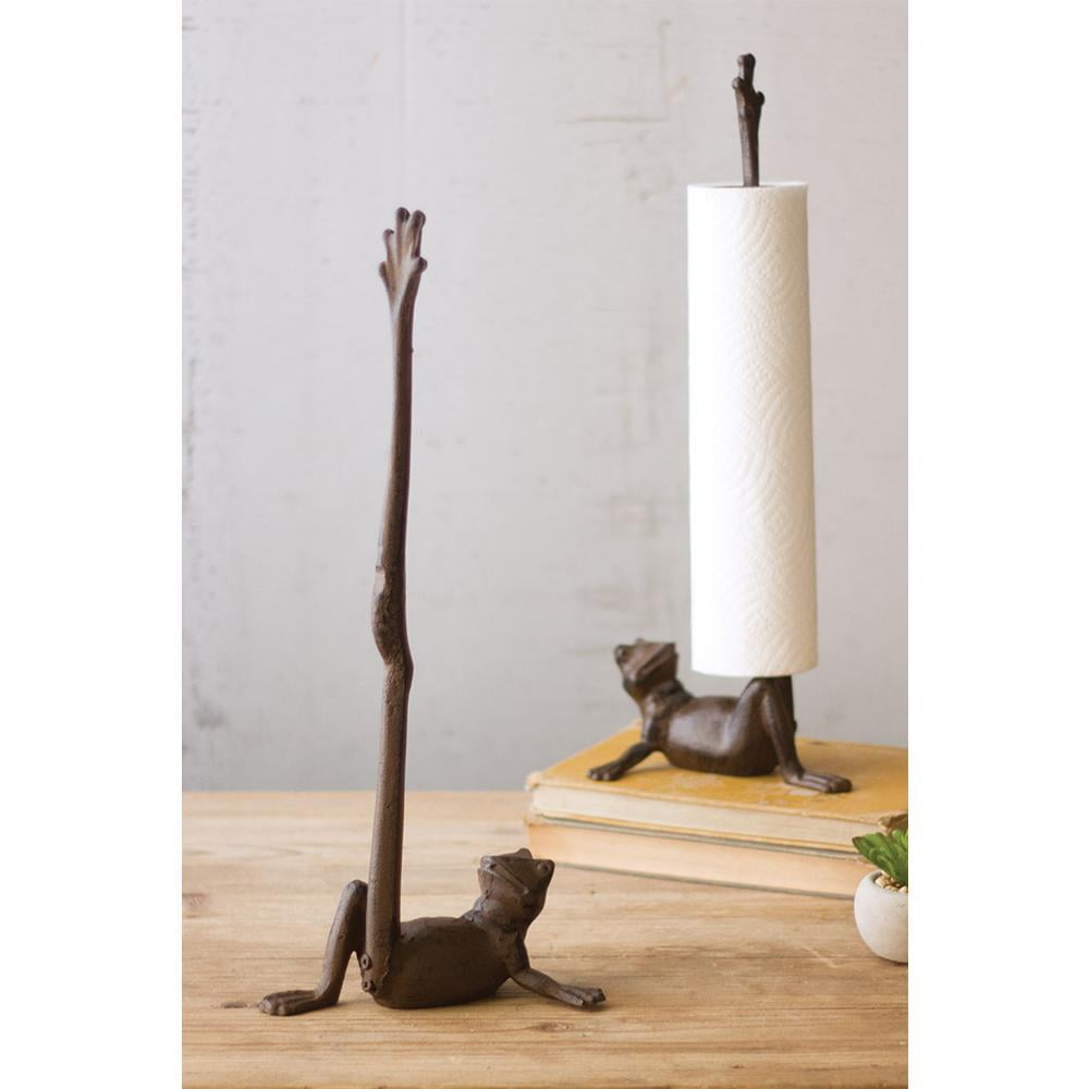 Kalalou Inc Cast Iron Frog Paper Towel Holder - Walmart.com
