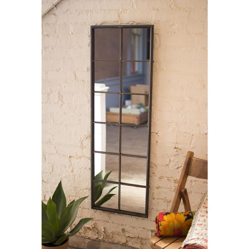 Metal Framed Wall Mirror With Twelve Windows - Walmart.com