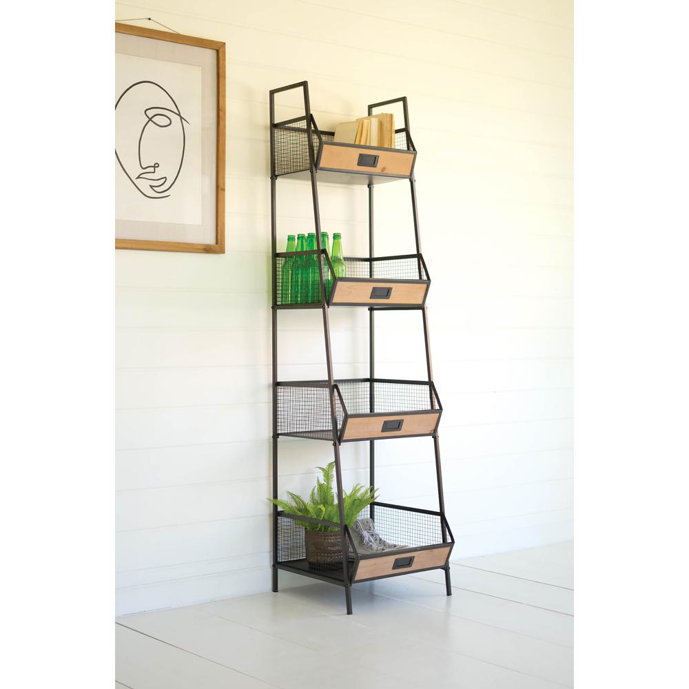 Kalalou Inc Metal Storage Stand With Label Holders - Walmart.com