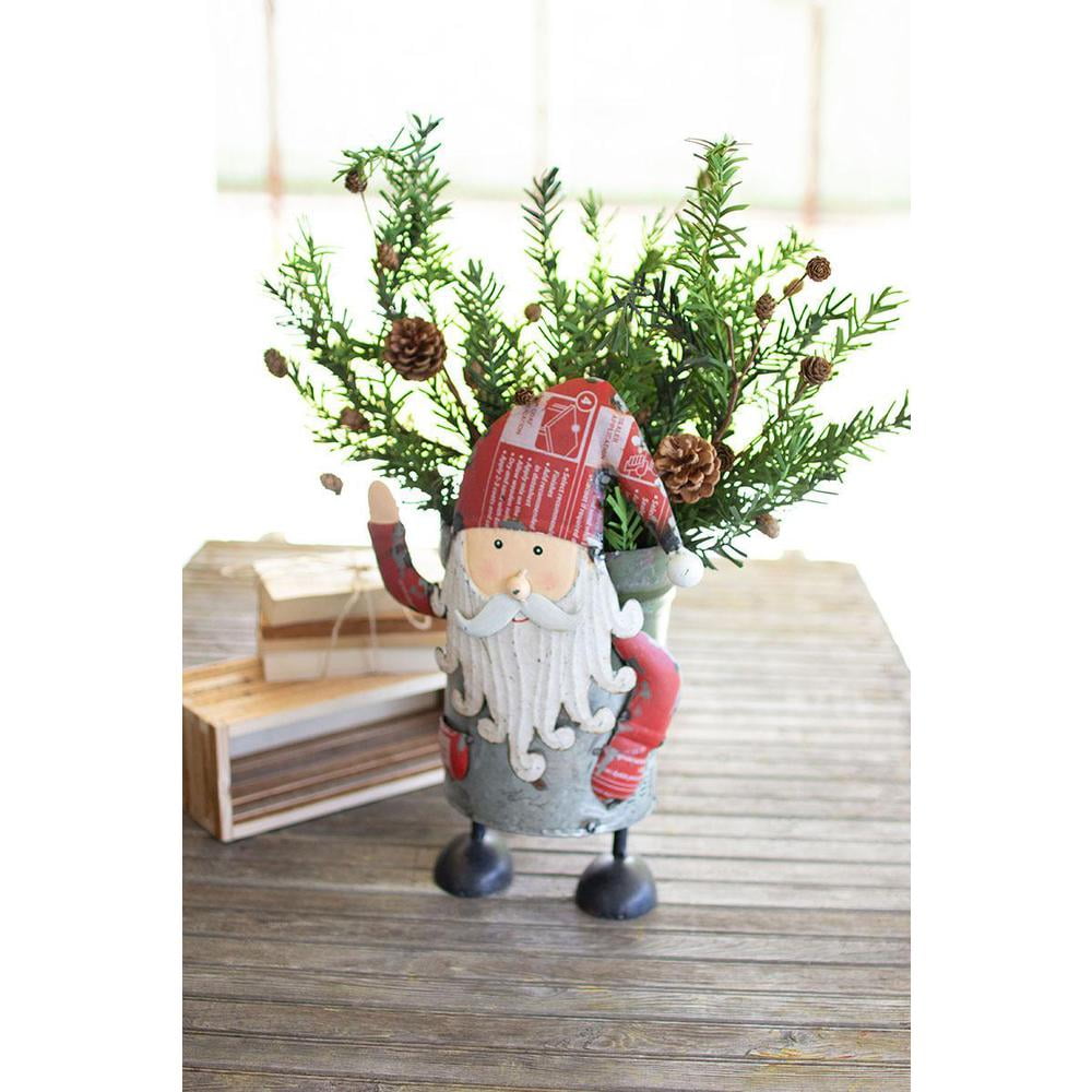 RECYCLED IRON SANTA WITH MILITARY CANISTER - Walmart.com