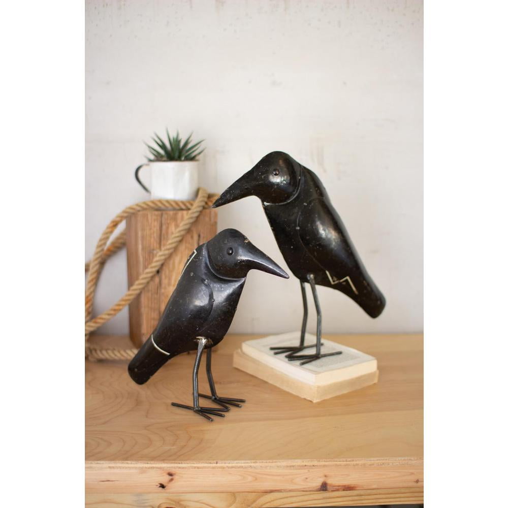 Kalalou Inc Set Of Two Antique Black Iron Crows - Walmart.com