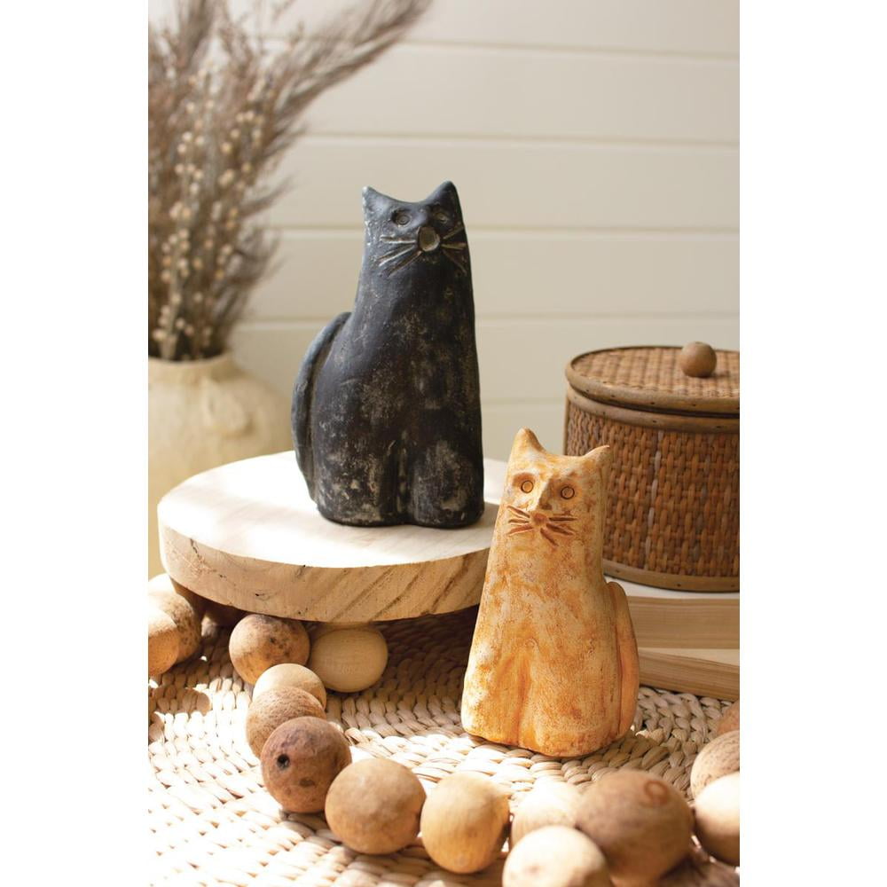 Kalalou Inc Set Of Two Clay Cats - Walmart.com