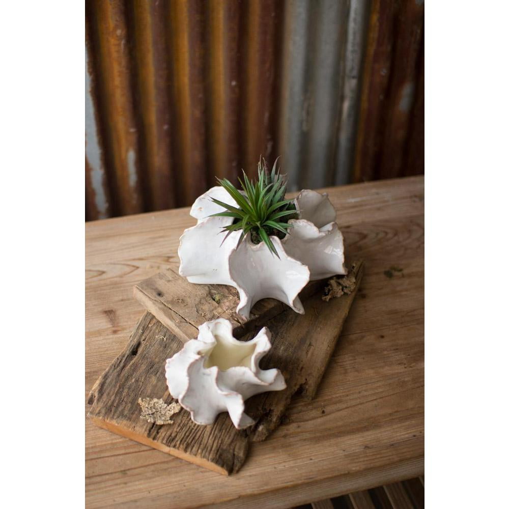 SET OF TWO ORGANIC CERAMIC PLANTERS - Walmart.com