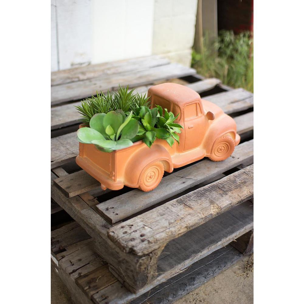Kalalou Inc Terracotta Truck Planter - Walmart.com