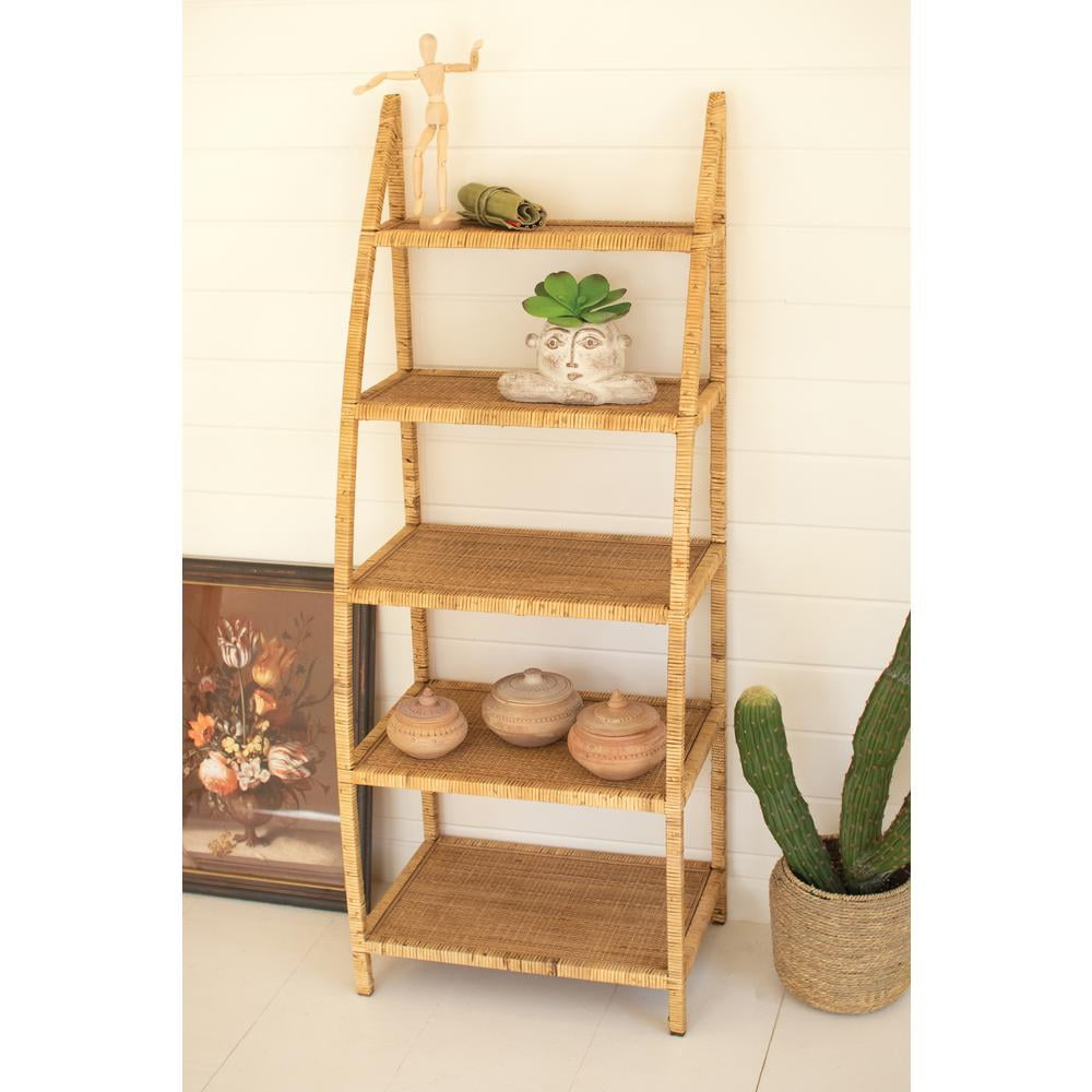 Kalalou Inc Woven Cane Shelving Unit - Walmart.com
