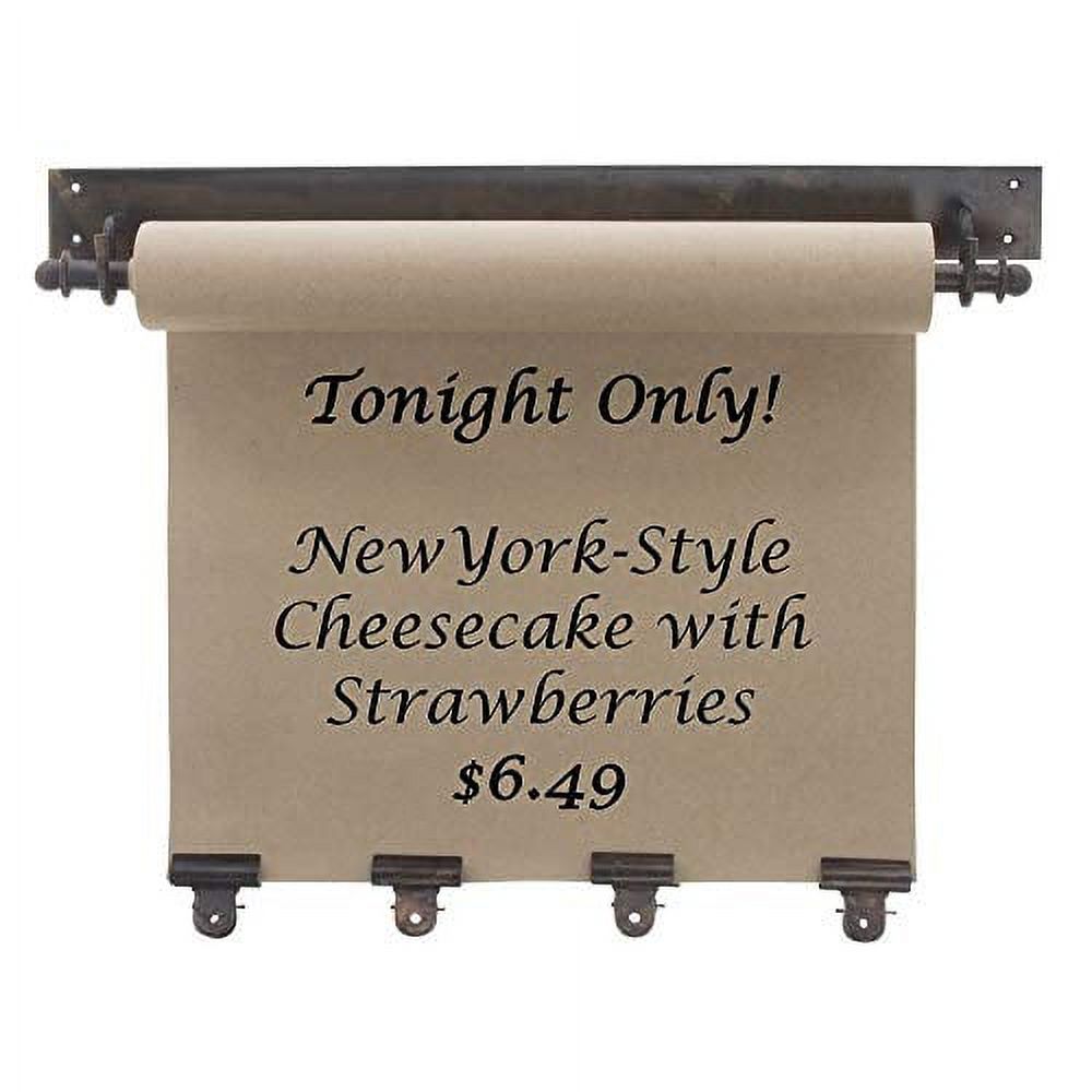 Kalalou NDE1100 Hanging Note Roll with 4 Clips, Brown - Walmart.com