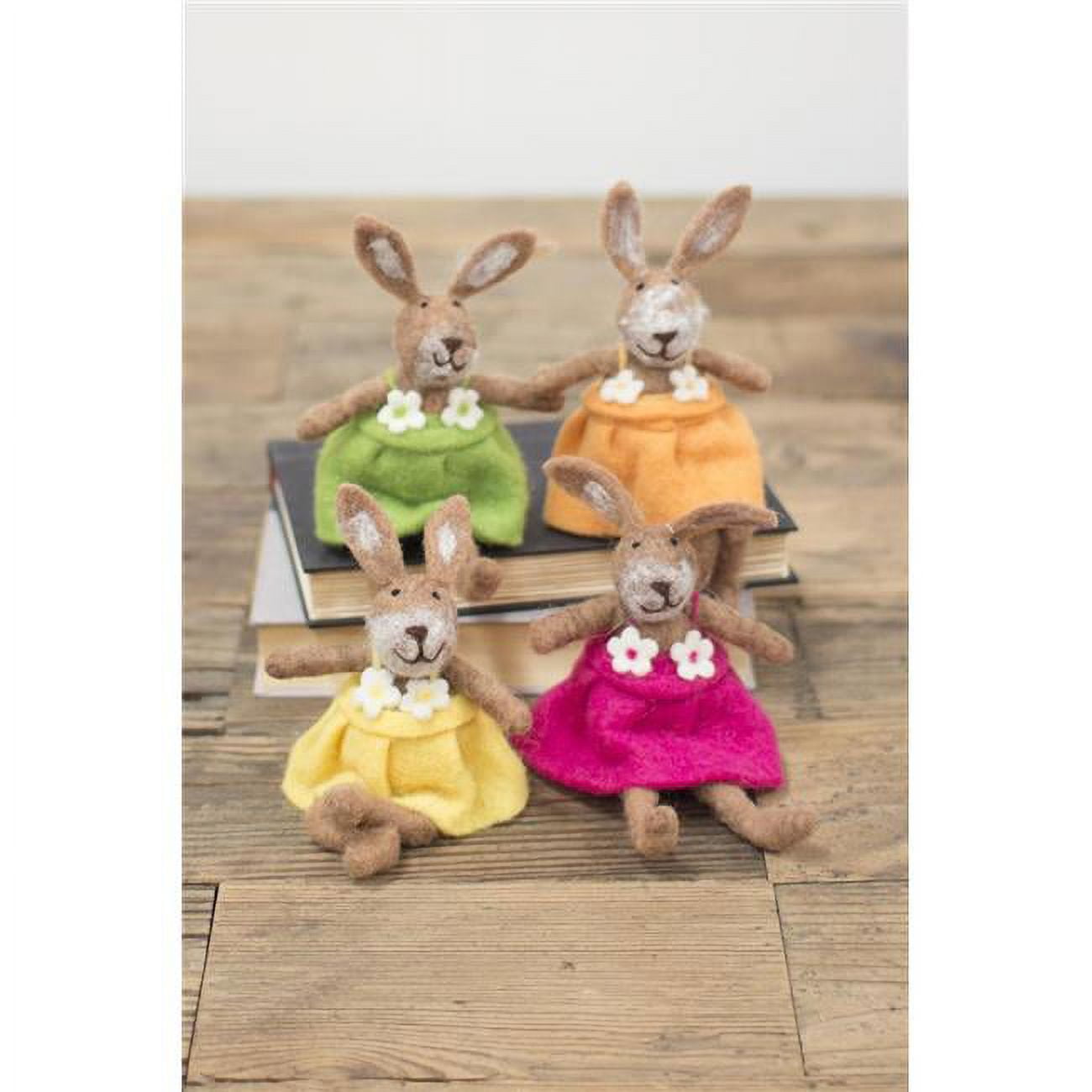Kalalou Set of Colorful Felt Rabbits, One Size, Multicolored - Walmart.com