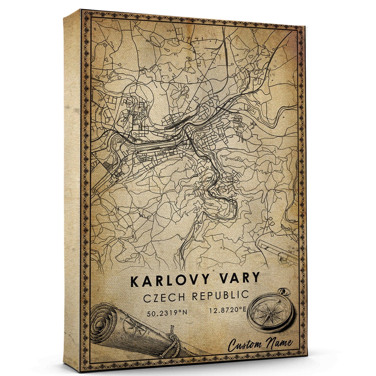 Kalamazoo Map Poster, Michigan Map Art Poster, Canvas, Kalamazoo Map ...