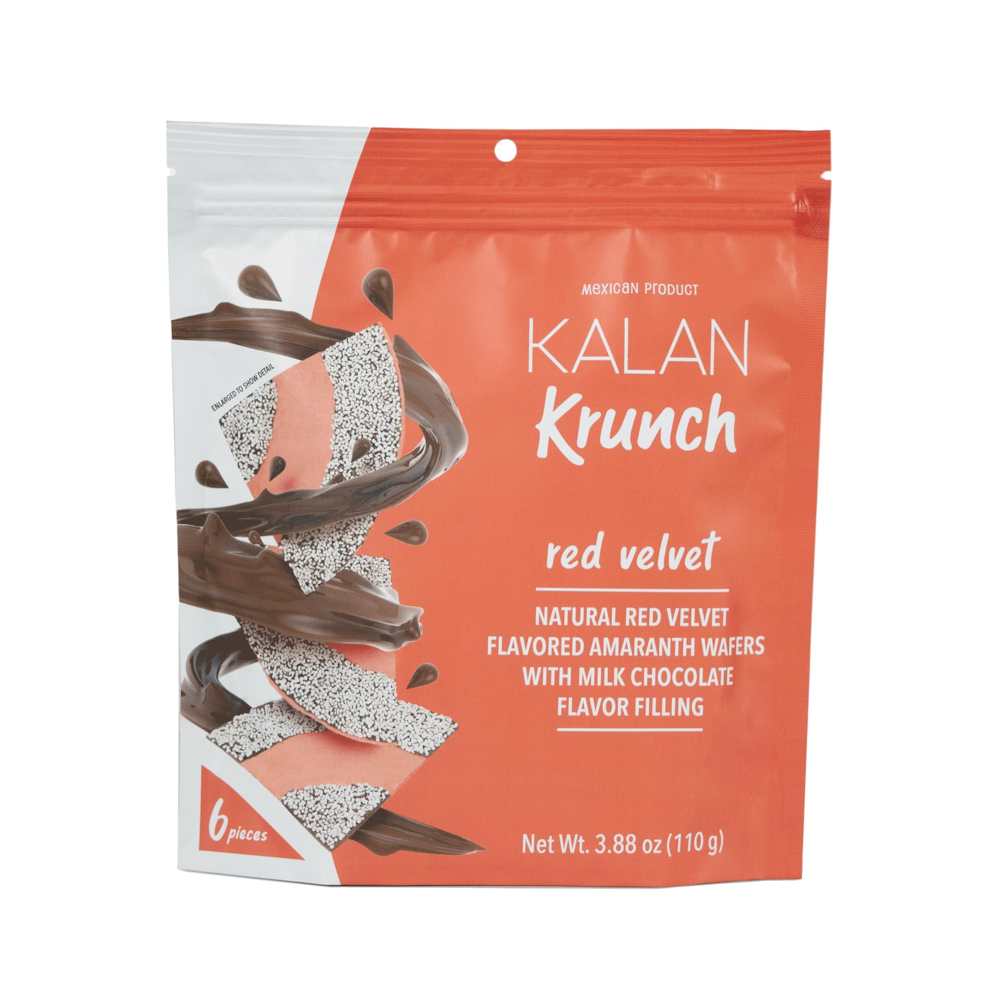 Kalan Krunch Red Velvet DMF15 Natural Flavored Amaranth Wafers, Pack of ...
