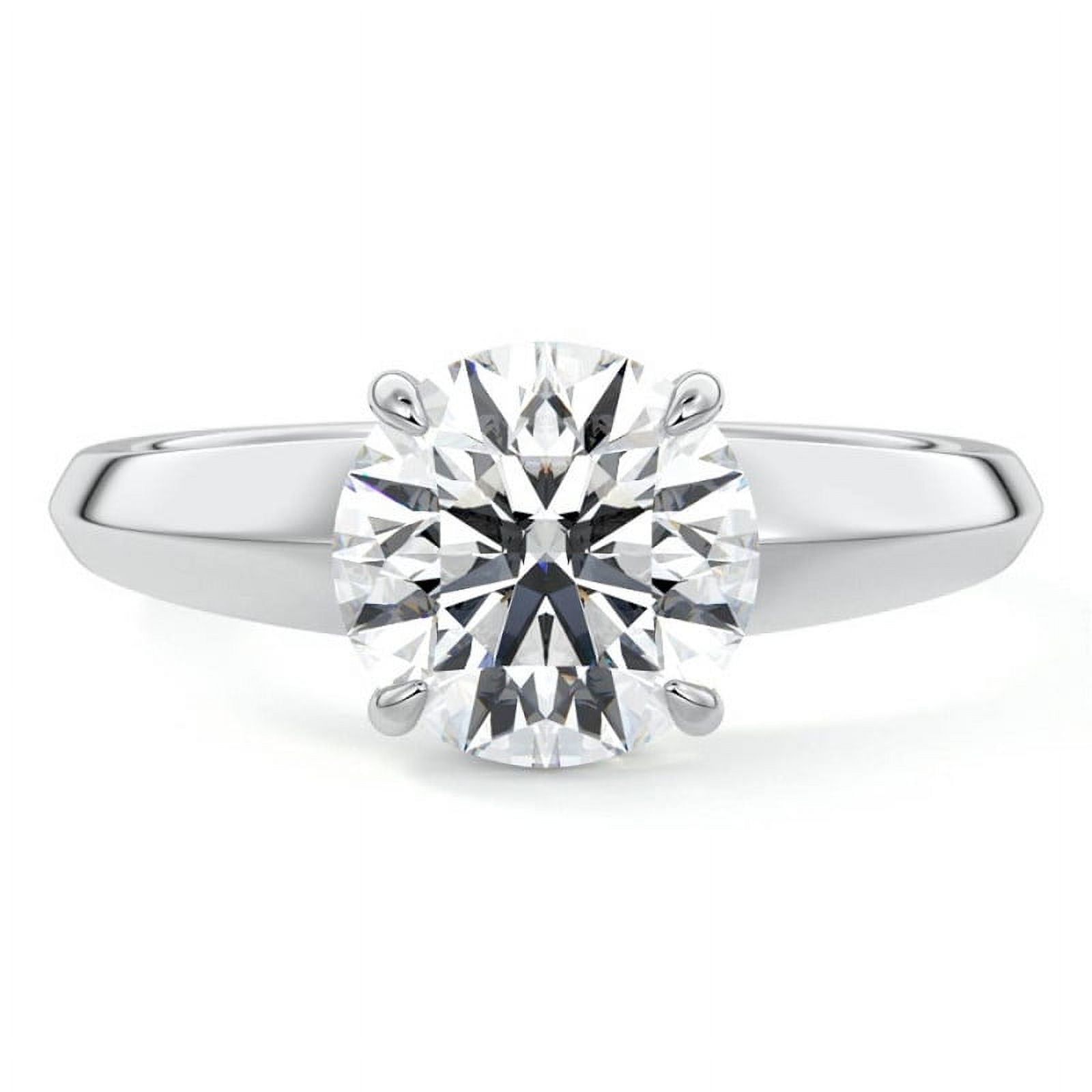 Kalapi Jewel 2 Ct Round Brilliant Cut Diamond Ring - 14K White Gold ...