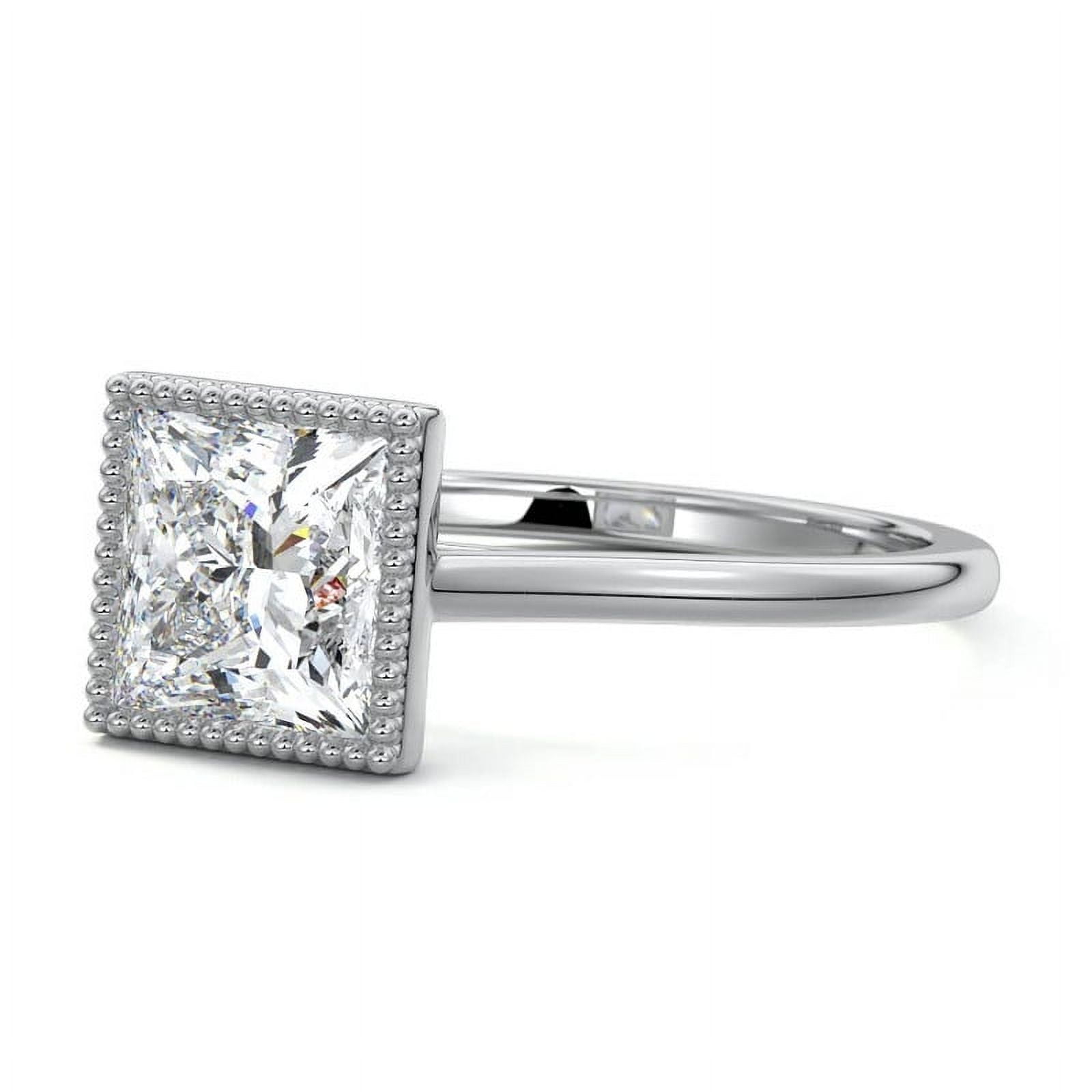 Kalapi Jewel Princess Cut 1.8 Ct Lab Created Diamond Anniversary Ring - 14K White Gold Plated ...