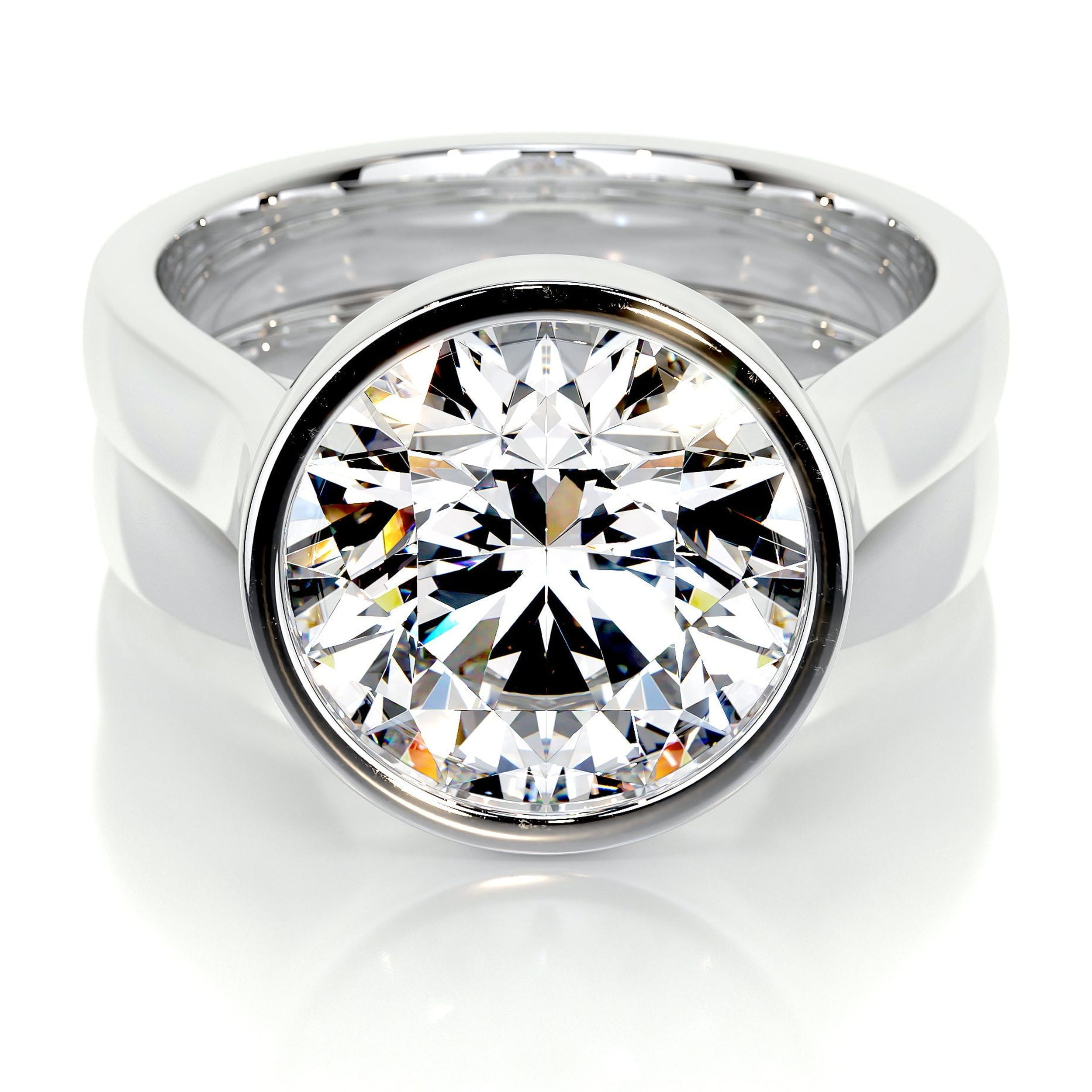 Kalapi Jewelry Solo Moissanite Ring for Her - Brilliant 2.2 Ct Round ...