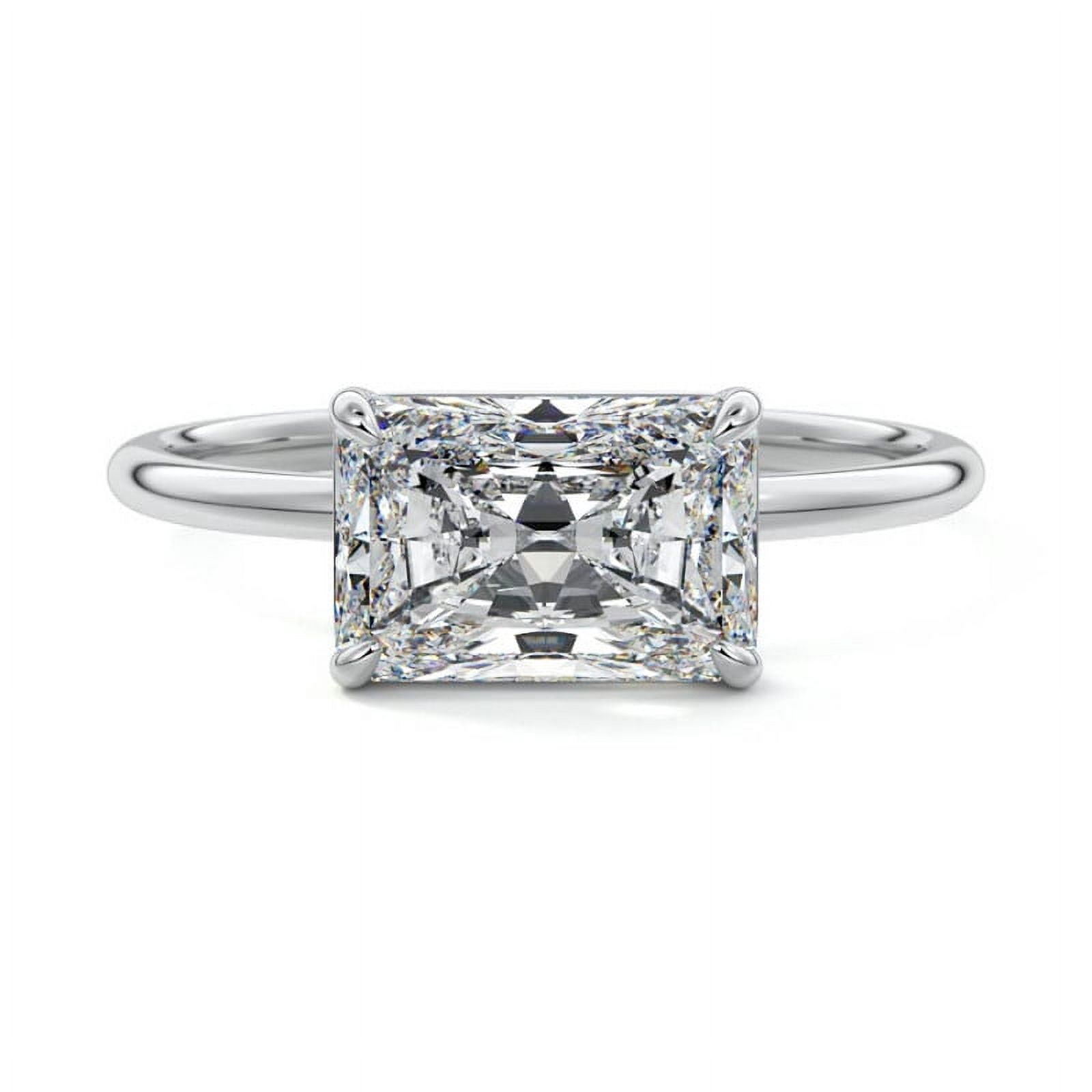 Kalapi Jewelry Radiant Cut 1.7 Ct Moissanite Wedding Anniversary Ring ...