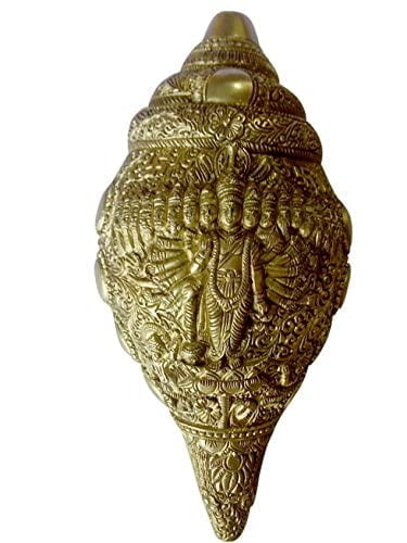 Kalarambh Brass Blowing Shankh Conch for Home Office Pooja Puja Mandir ...
