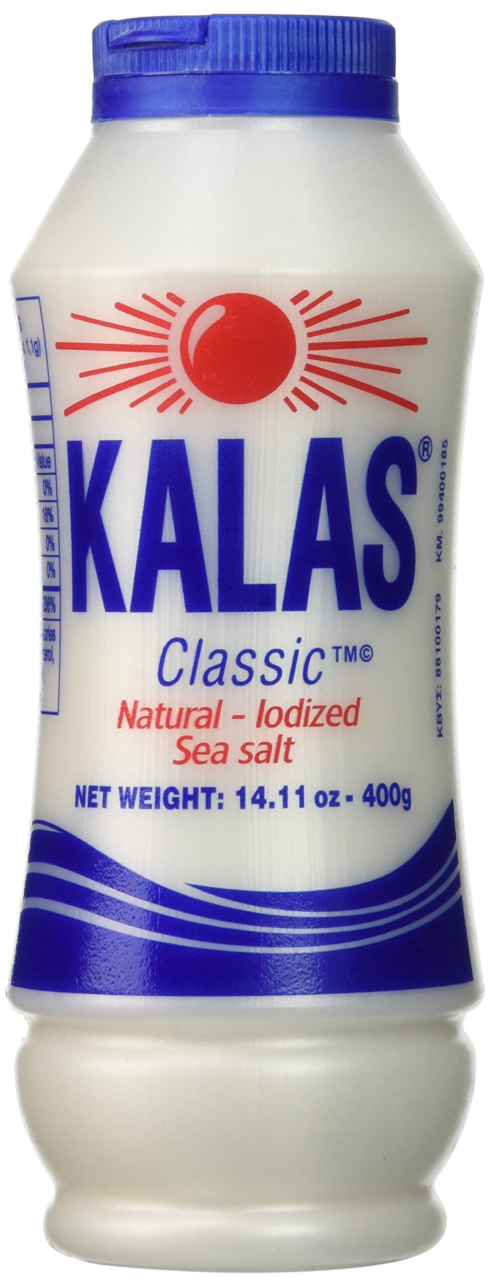 Kalas Classic Greek Iodized KEF28 Sea Salt (400 Gram) - Walmart.com