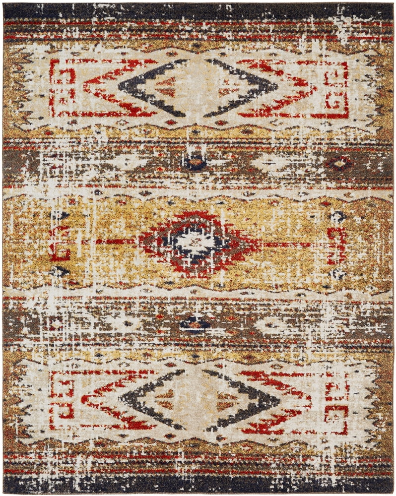 Kalaty Solstice Area Rug SC-061 Santa Fe Sands Shaded Diamonds 7' 9" x ...