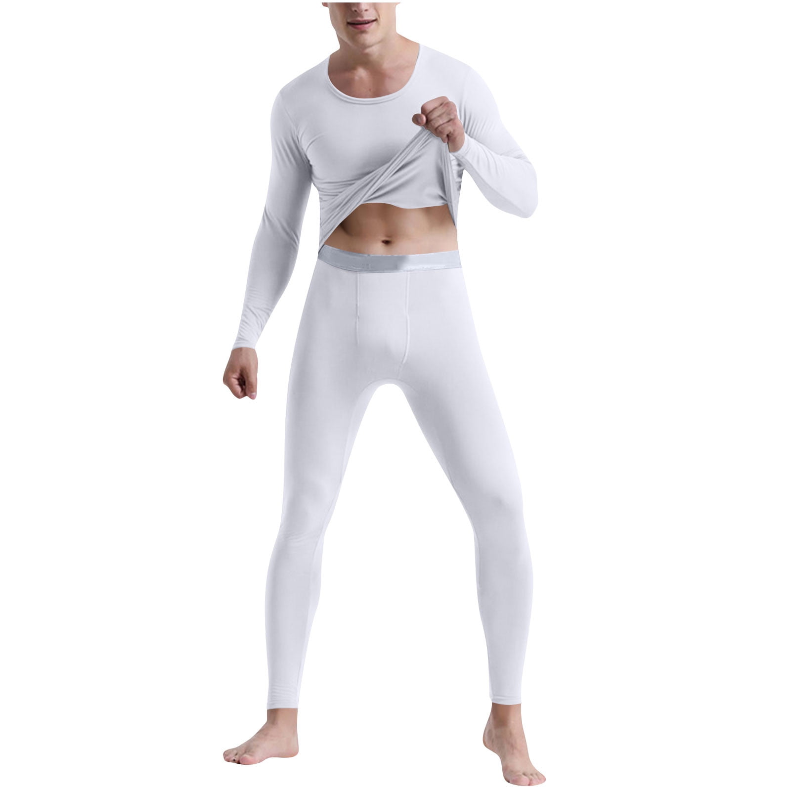 Kalauyu Men's Thermal Underwear Long Johns Bottom Base Layer Top and ...