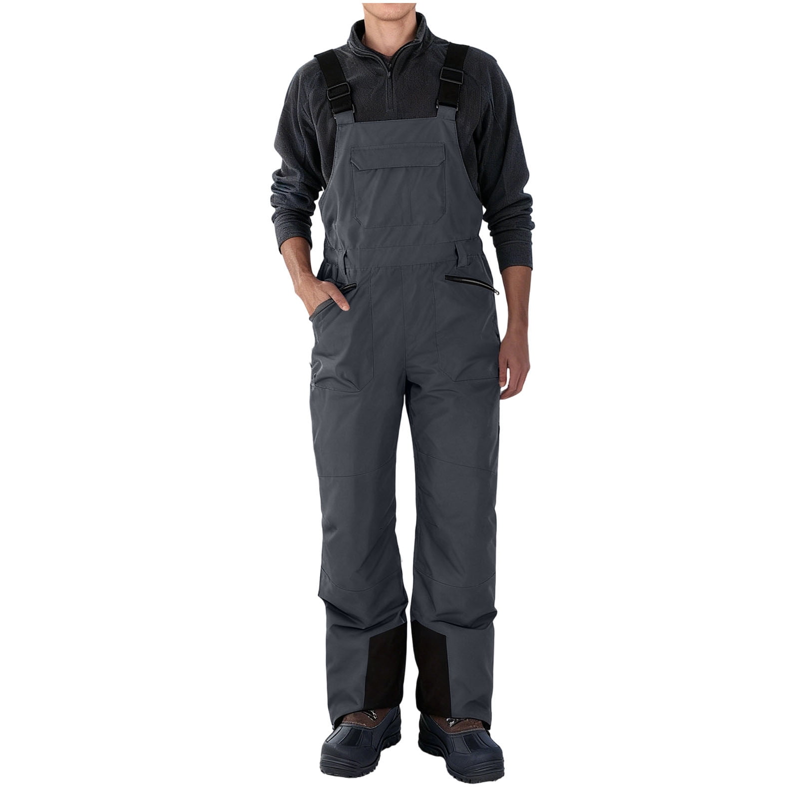 Kalauyu Mens Insulated Snow and Ski Bib Overalls Snow Pants Snowboard ...