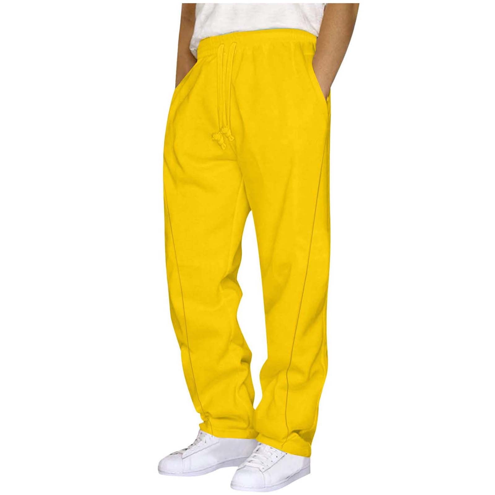 Kalauyu Sweat Pants for Men Gym Running Track Pants Men's Lightweight ...