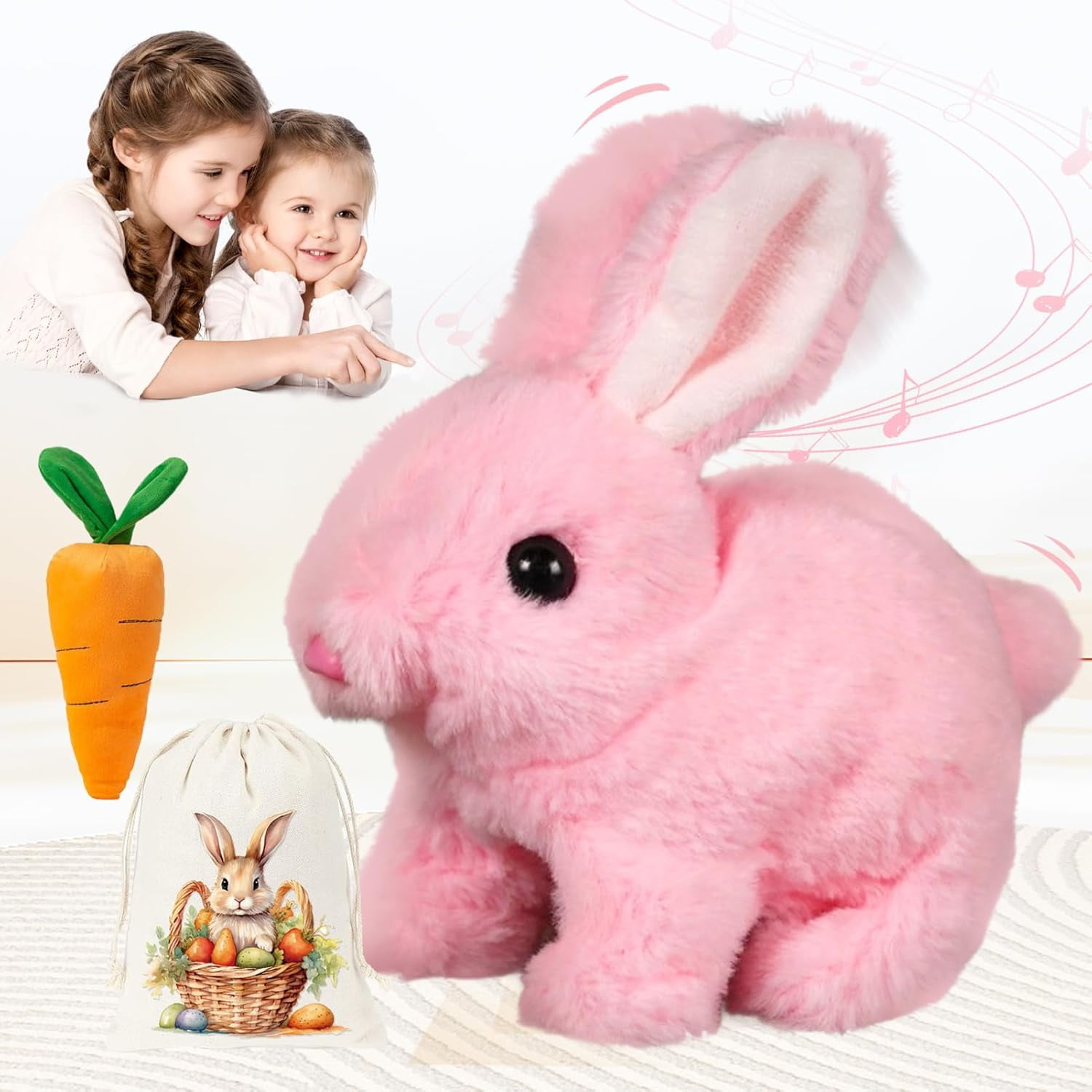 Kalbooz Realistic Robot Bunny,My Realistic Bunny Toy, Interactive Bunny ...