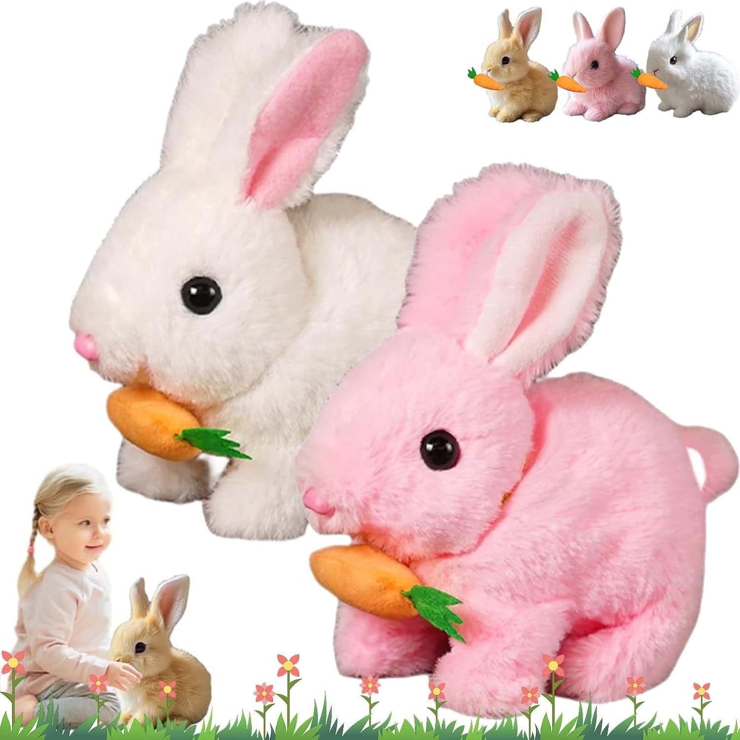 Kalbooz Realistic Robot Bunny，My Realistic Bunny Toy, Bunbi Realistic Bunny, Interactive Bunny ...