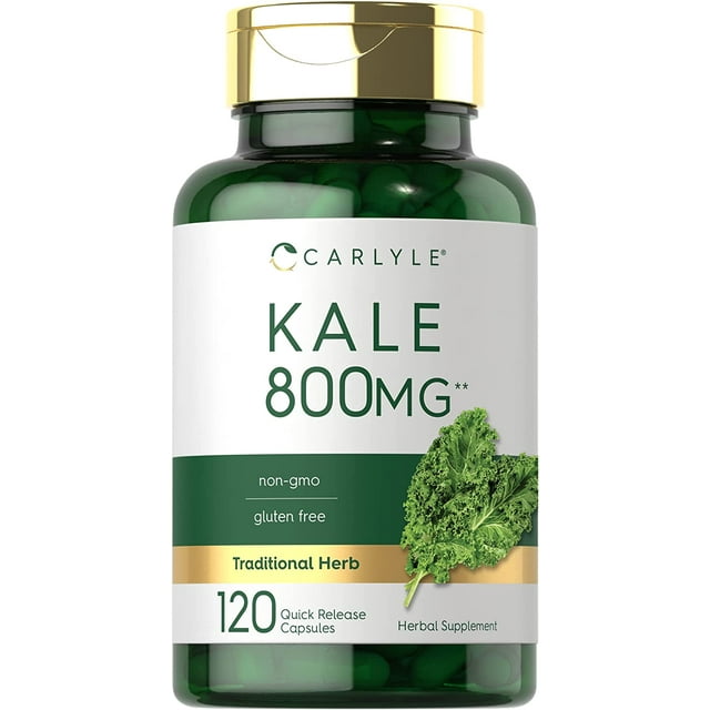 Carlyle Kale Leaf Extract Supplement | 800mg Vitamins Pills | 120 ...