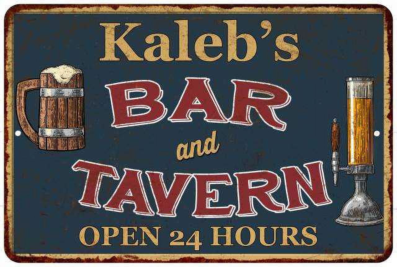 Kaleb's Green Bar & Tavern Rustic Sign Decor 8x12 108120047195 ...