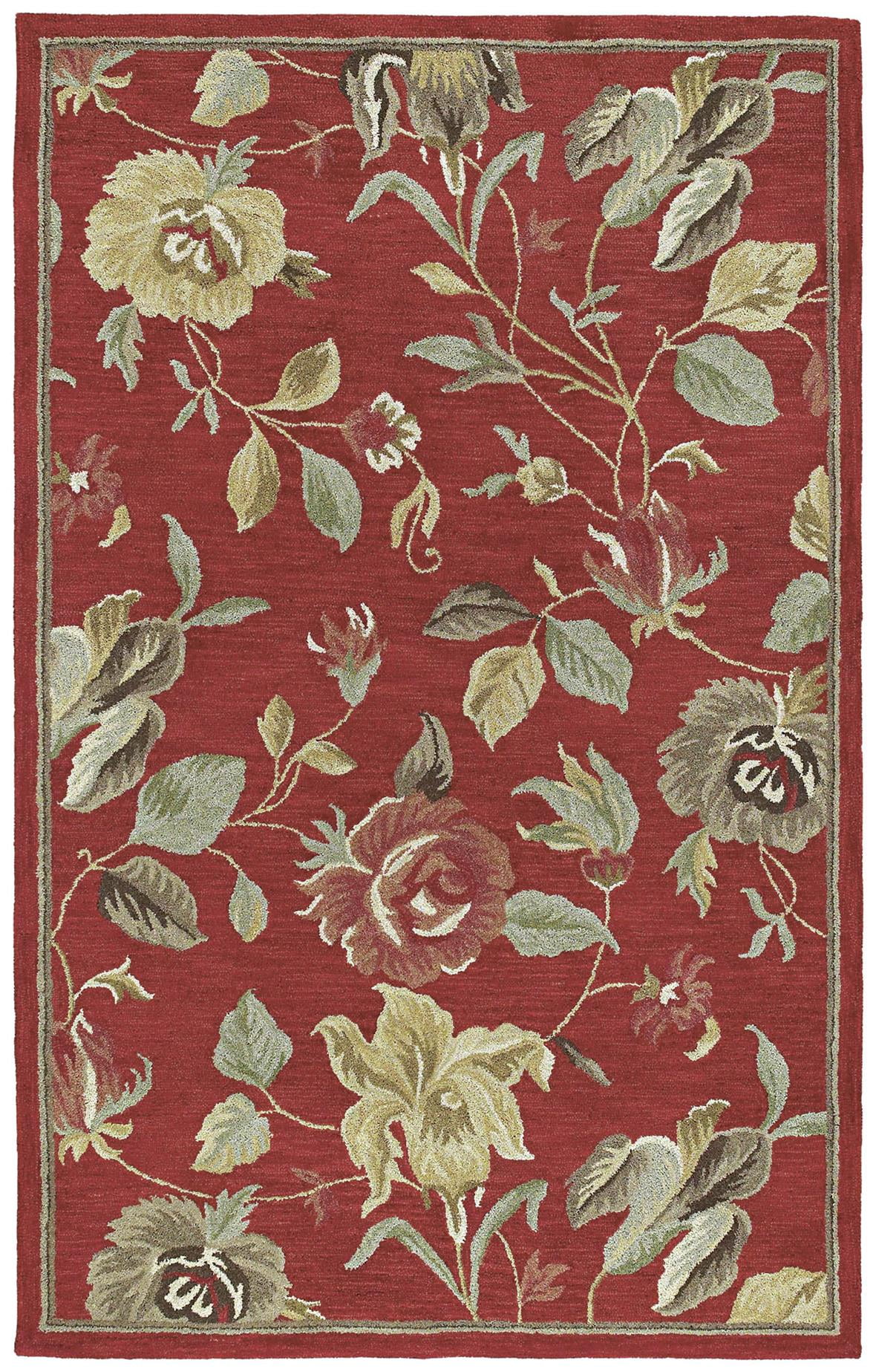 Kaleen Khazana Hand Tufted 6557-25 Red Area Rugs - Walmart.com