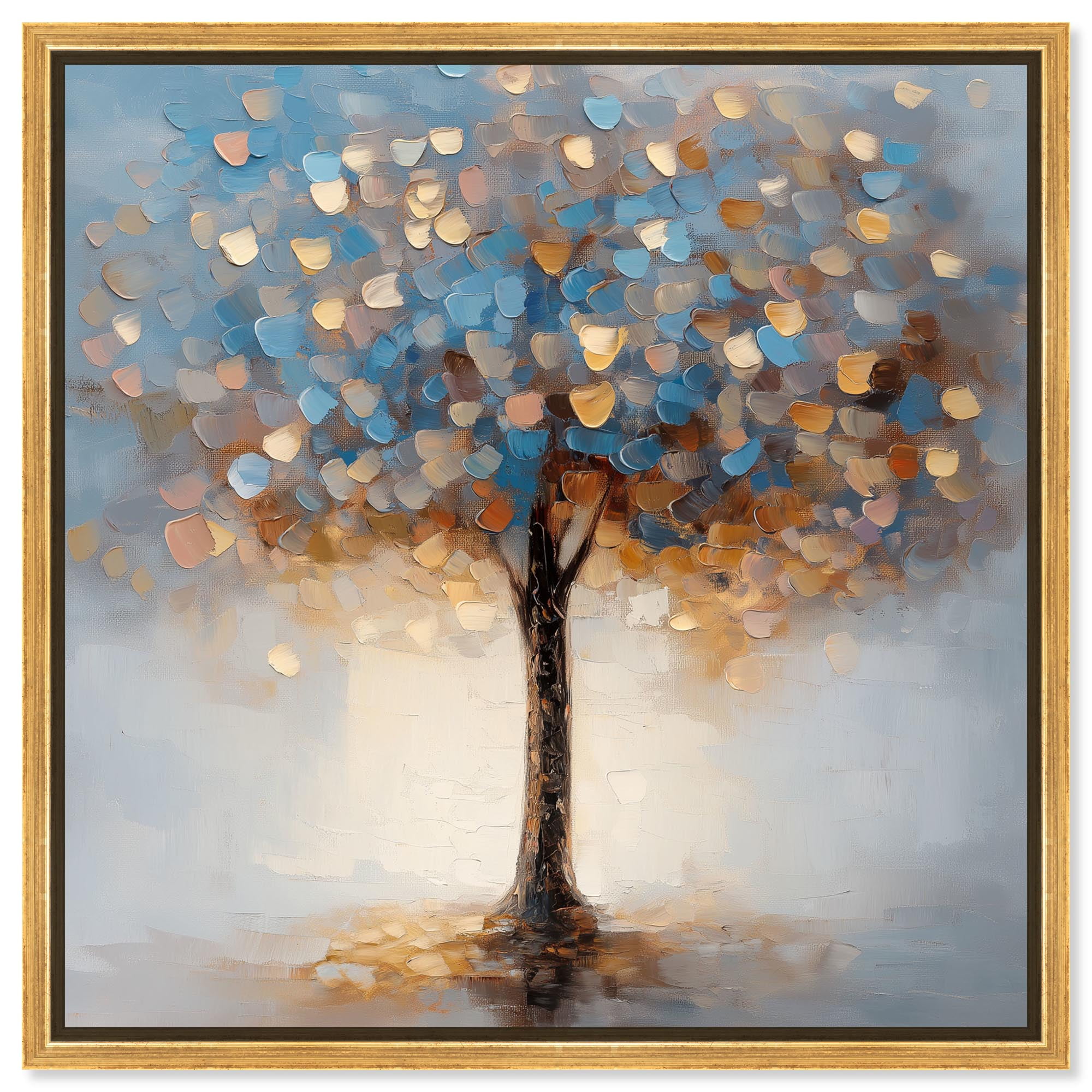 KaleidoBranch Canvas Classic Tree Art by Art Remedy, Gold Frame, 30" x ...