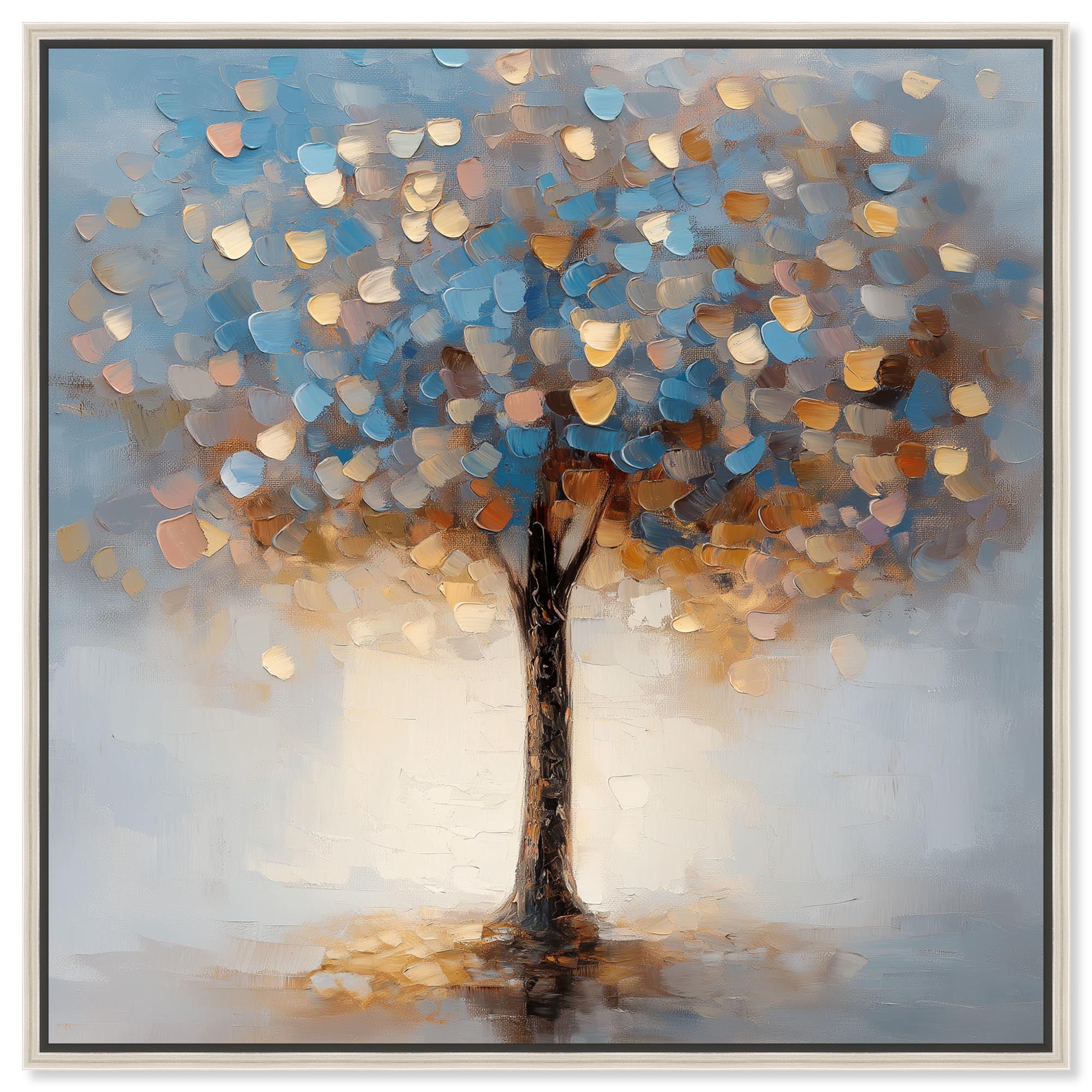 KaleidoBranch Canvas Classic Tree Art by Art Remedy, Silver Frame, 24 ...