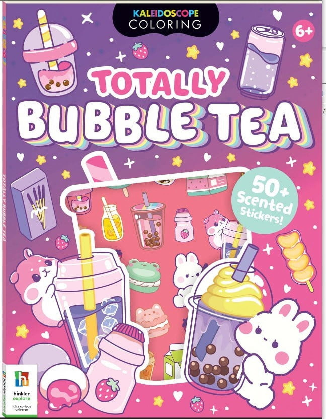 Hinkler Kaleidoscope Coloring with Stickers Totally Bubble Tea Kids for ...
