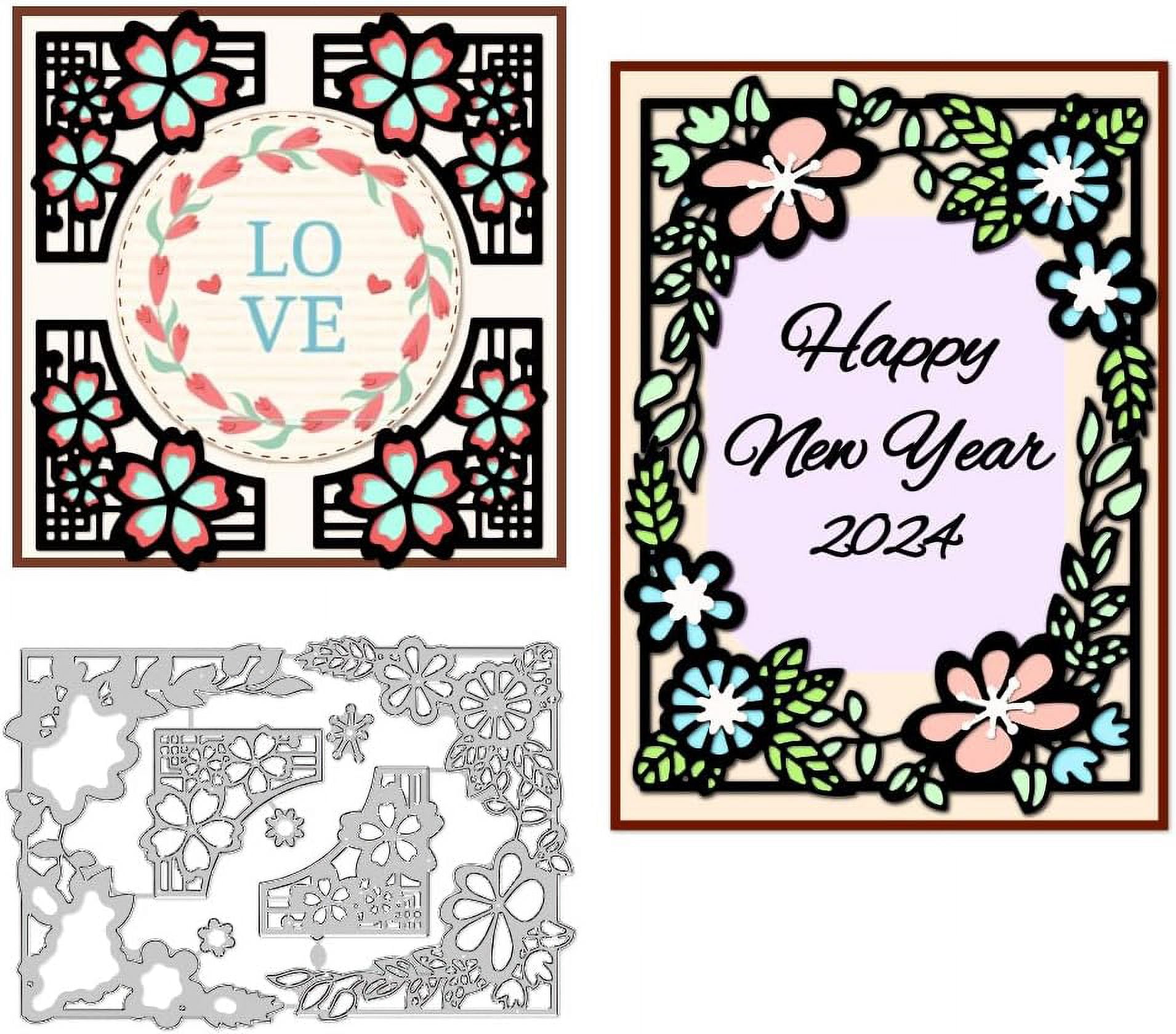 Kaleidoscope Die Cuts for Card Making Flower Frame Carbon Steel Die ...